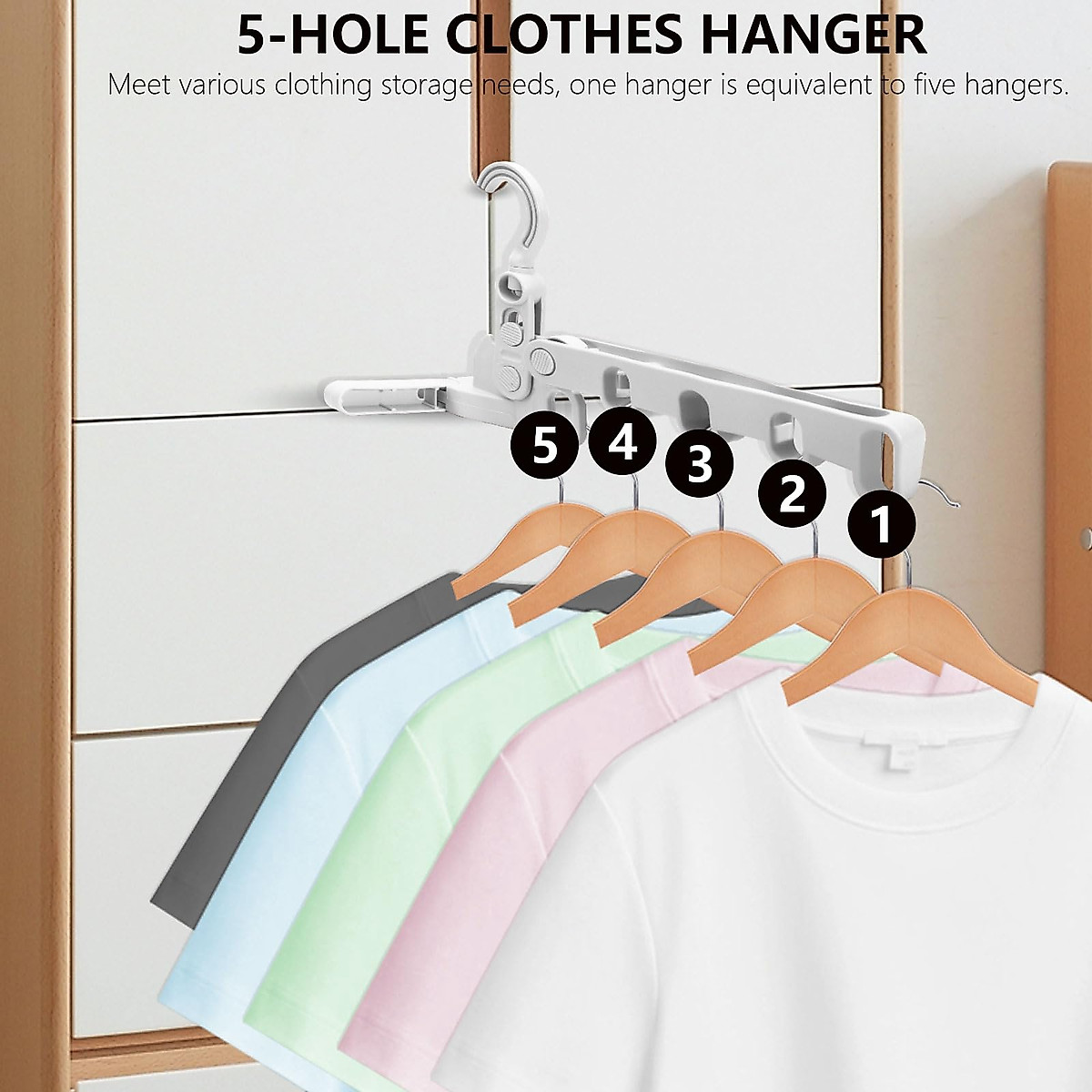 LELE LIFE 3Pcs Folding Clothes Drying Rack Clothing, Clothes Drying Rack Foldable Hangers for Travel Hangers, Laundry Drying Rack Collapsible, Folding Clothes Hanger,Grey