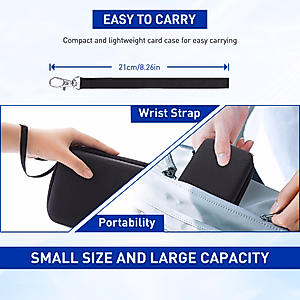 CONSOLEARMOR 120 Slot Game Case for Nintendo Switch, PS Vita & SD Cards - Hard EVA Shell with Dual Zipper & Wrist Strap