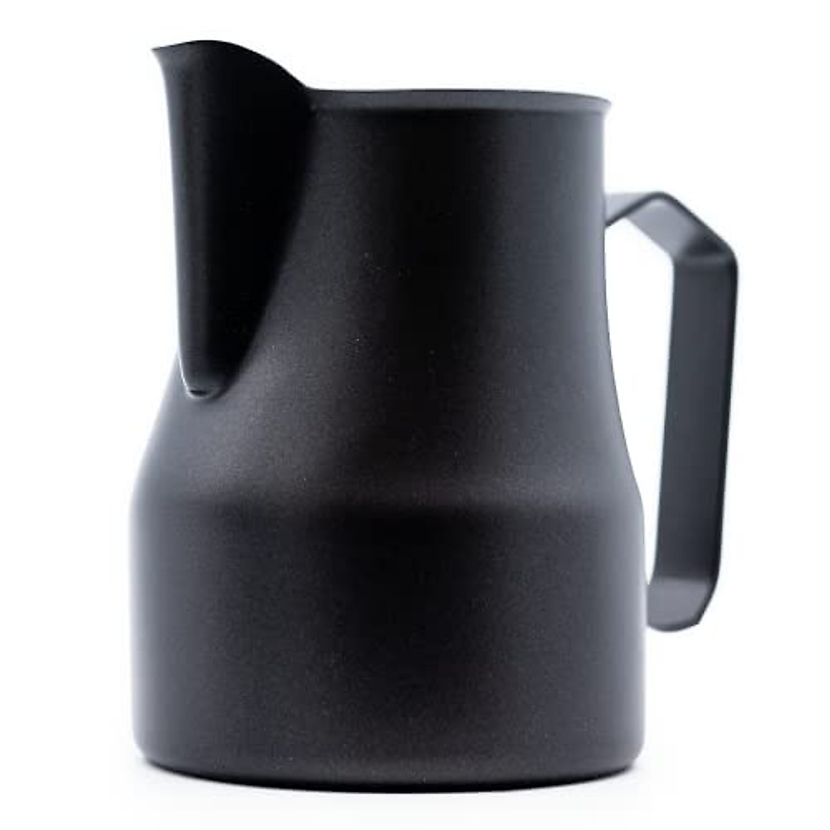 Evergreen Coffee - Precision Latte Art Milk Pitcher | 16oz | Commercial Grade Stainless Steel | Milk Steam Frothing Jug | For Espresso Machines, Breville Espresso Machines (Black)