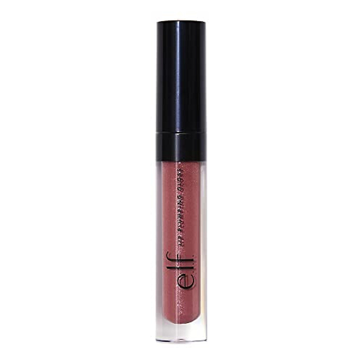 e.l.f. Lip Plumping Gloss, High-Shine Liquid Lip Color, Creates Fuller Lips & Plumper Pout, Moisturizing Formula, Mauve Lady, 0.09 Fl Oz