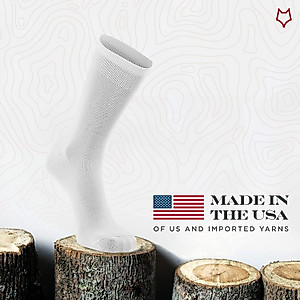 FoxRiver mens Wick Dry Auras Ultra-lightweight Liner Crew hiking socks, White, Large