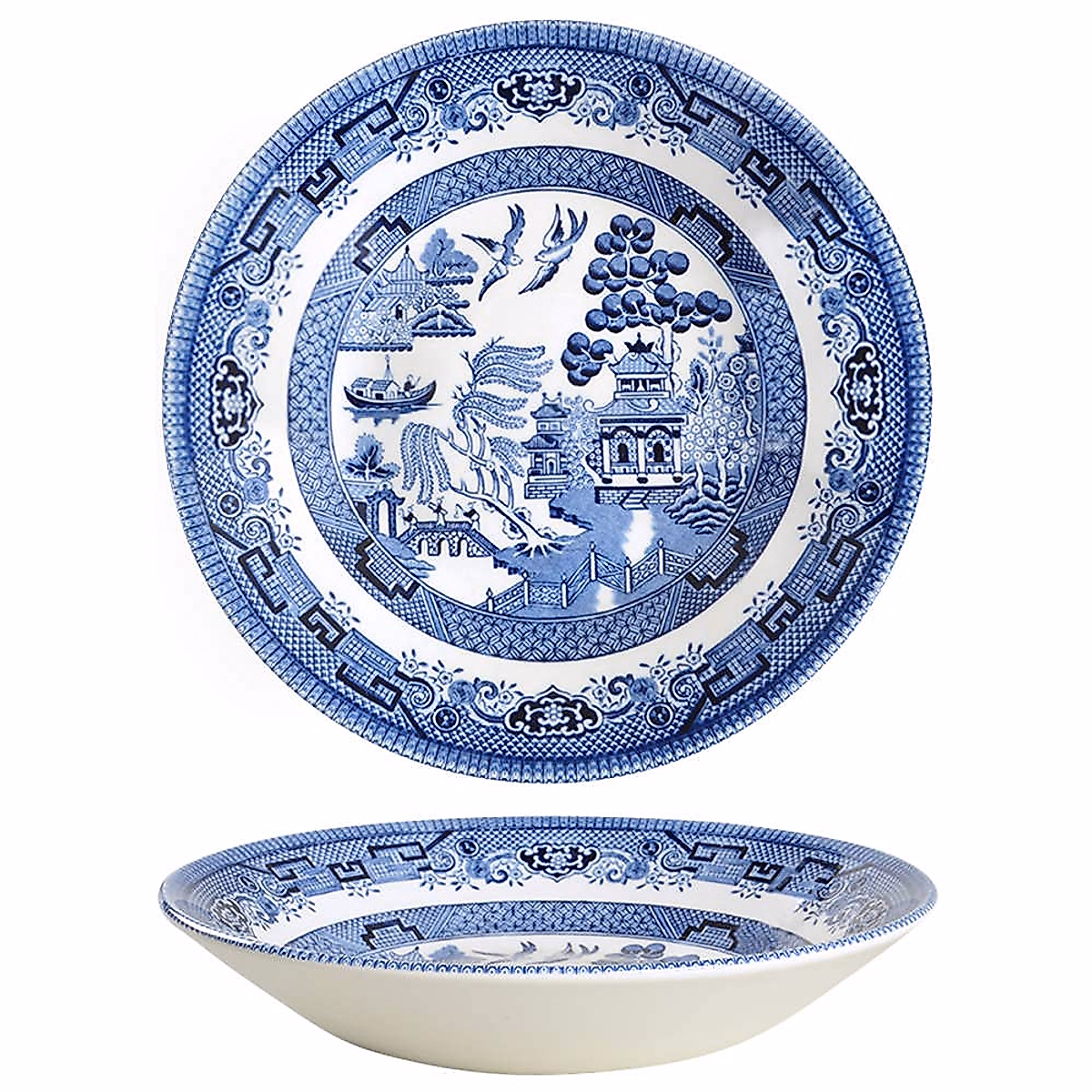 Blue Willow by Churchill, Stoneware Coupe Soup Bowl