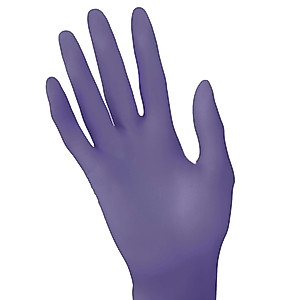 HALYARD Purple Nitrile MAX Exam Gloves, Textured Palm/Fingertips, Powder-Free, 11.8 mil, Extended 16" Cuff, Purple, X-Large, 44995 (Case of 400)
