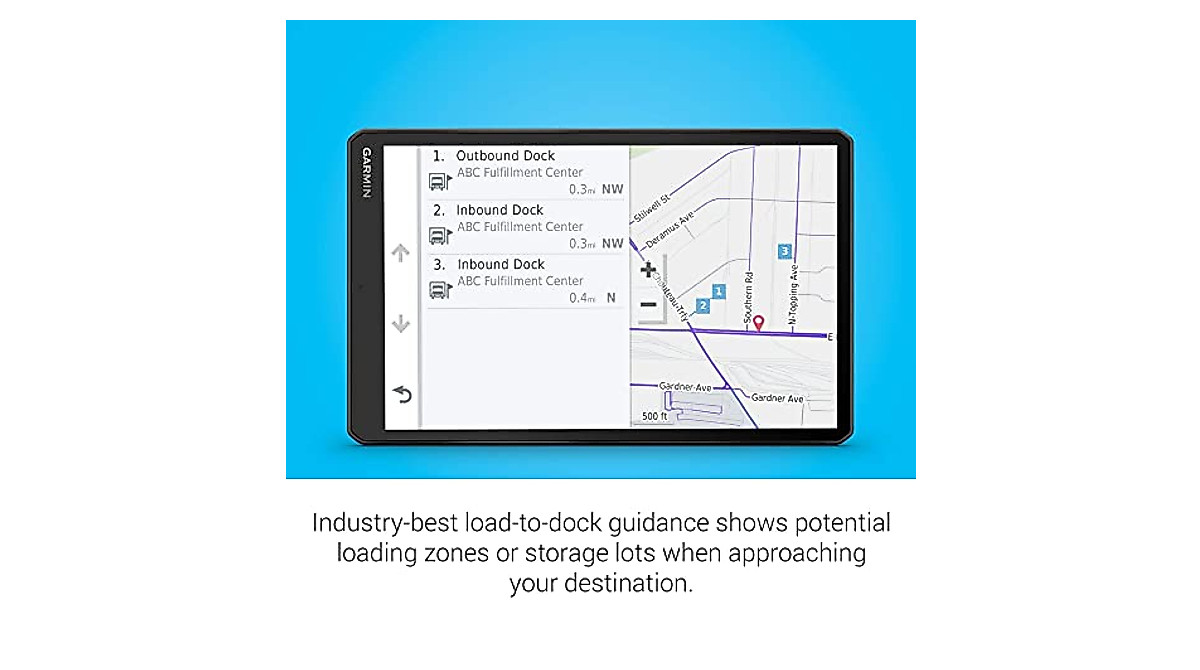 Garmin dēzl OTR1000 GPS Truck Navigator - 10-Inch Touchscreen