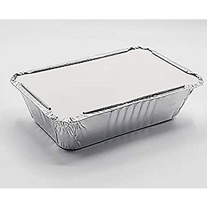 Aluminum Containers with Lids (50 Count)