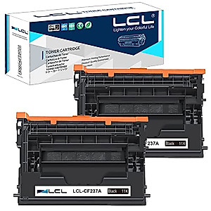 LCL Compatible Toner Cartridge Replacement for HP 37X CF237X 37A CF237A High-Yield M607n M607dn M608x M609dn M631 M632 M633 M608dn M608n M609dh M609x M631h M631z M632fht M632h M632z (2-Pack Black)
