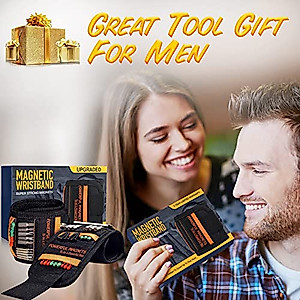 2 PACK Magnetic Wristband for Men Women and Multitool Pen Construction Tools