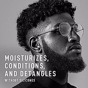 Bevel Hair Conditioner for Men, Sulfate Free, for Textured Hair, Moisturizes, Conditions, and Detangles, On-The-Go Pouch, For Textured Hair, Travel Essentials, 3.4 oz