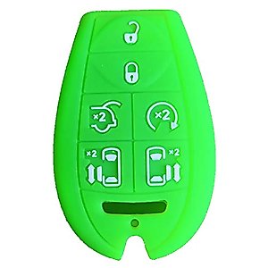 KAWIHEN Silicone Key Fob Cover Replacement for Chrysler Town Country Dodge Grand Caravan M3N5WY783X 2701A-C01C 68043594AA 68043594AA