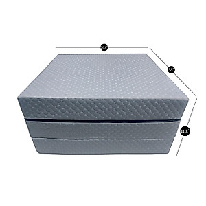 Endelle Foldable Memory Foam Mattress Pad,Portable Sleeping Mattress for Traveling,Camping,Guest Bed (Twin XL)