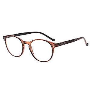 NORPERWIS 5 Pairs Reading Glasses - Standard Fit Spring Hinge Readers Glasses for Men and Women (Black Purple Red Blue Brown, 3.00)