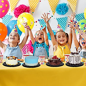 30 Pieces Cake Containers with Lids Round Cake Carrier 11 Inch Plastic Containers for Cake with Lid Disposable Cake Containers Carriers for Food Cake PET Cake Carries for Transport