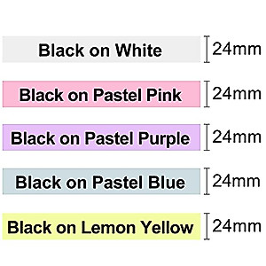 Buyalot Compatile Label Tape Replacement for Brother P Touch TZe251 24mm 0.94 Laminated TZe251 TZe TZ 1 Inch Tape for Brother Ptouch PTD600 PTE500 PTP700 PTP710BT PT2730 P750W Label Maker