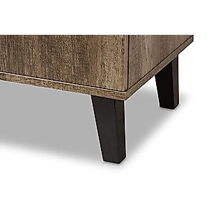 Baxton Studio Cambria Shoe cabinet, Light Brown