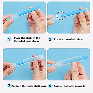 PHILODOGS Colored Chalk for Kids Mini Chalk Sets Dustless No-Dirt 10 Colors 20 Pcs