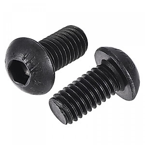 uxcell M6x12mm Hex Socket Button Head Cap Bolts Screws Alloy Steel 25pcs