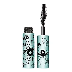 Urban Decay Wild Lash Plant-Powered Volumizing Mascara, Travel Size - Black - 16HR Wear, Smudge, Transfer & Flake Resistant - Vegan Formula with Sunflower Seed, Avocado & Coconut Oil