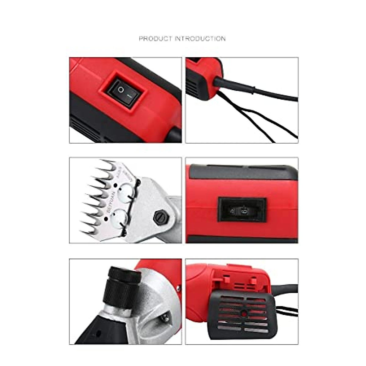 cjc Sheep Shears, 220V Electric Sheep Goat Shear Farm Clipper Shearing Machine Cutter Wool Scissor (220V 500W)