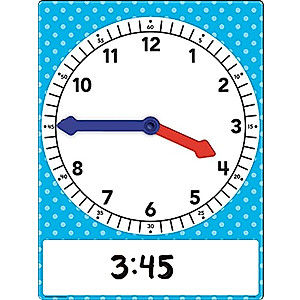 Teacher Created Resources Magnetic Foam Geared Clock, Large (20710),Multi
