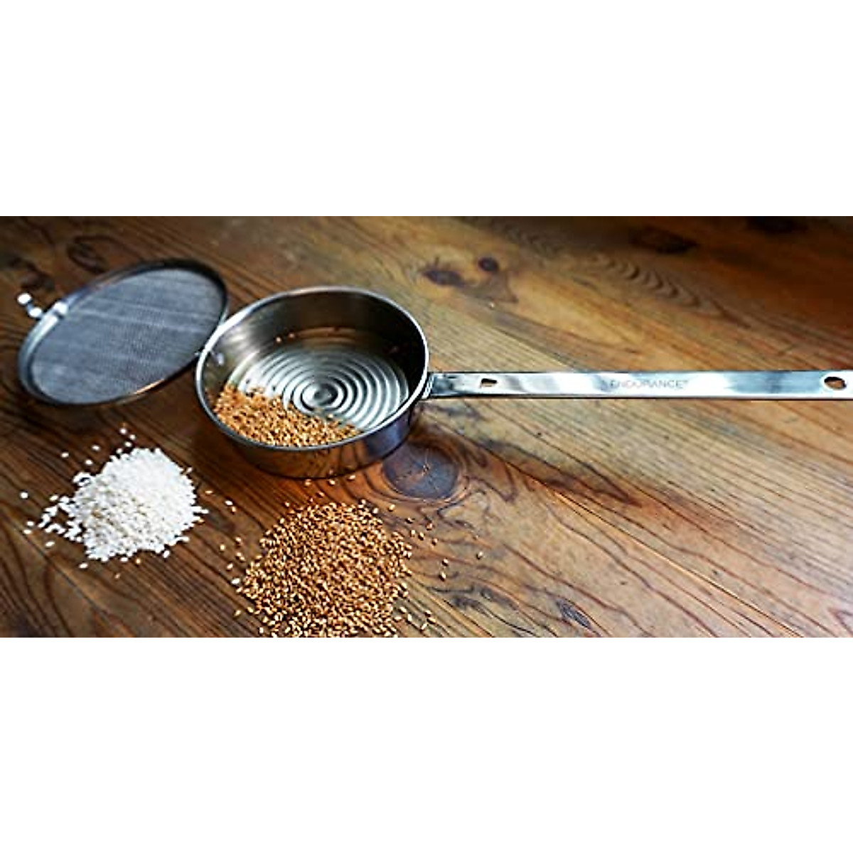 RSVP International Kitchen Roasting Collection Dishwasher Safe, Nut/Seed Toasting Pan, Stainless Steel