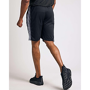 Real Essentials Mens Mesh Shorts Active Wear Athletic Short Men Basketball Pockets Workout Gym Soccer Running Summer Fitness Quick Dry Casual Clothes Sport Training Hiking, Set 8, S, Pack of 5