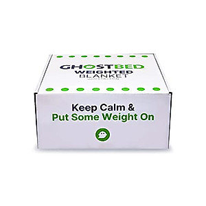 GhostBed 15 lb Weighted Blanket - 100% Cooling & Breathable Tencel Cover with Premium Glass Microbead Fill, 60" x 80" (Queen), Grey