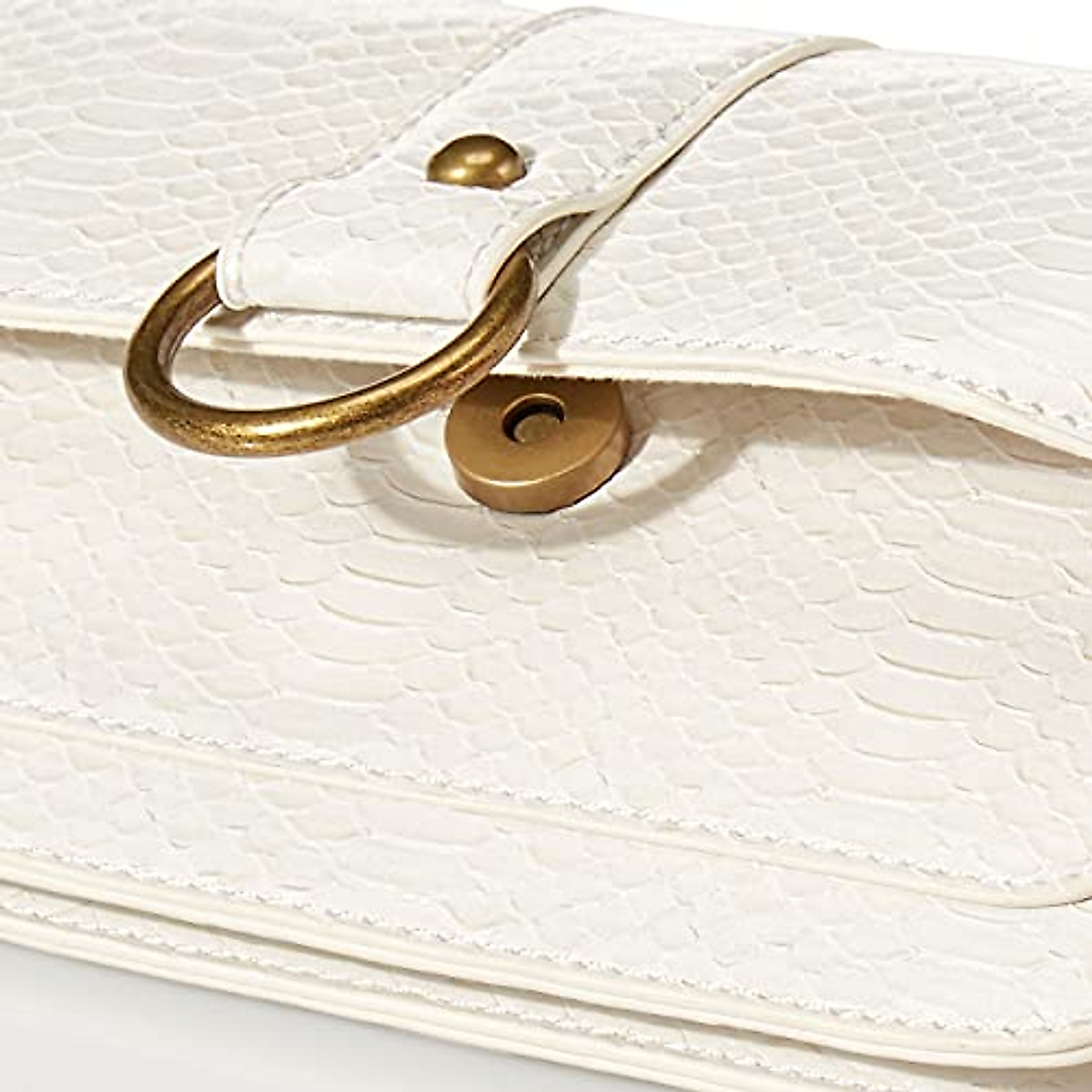 The Drop Women's Lara Chain Mini Crossbody Bag, Ivory, One Size