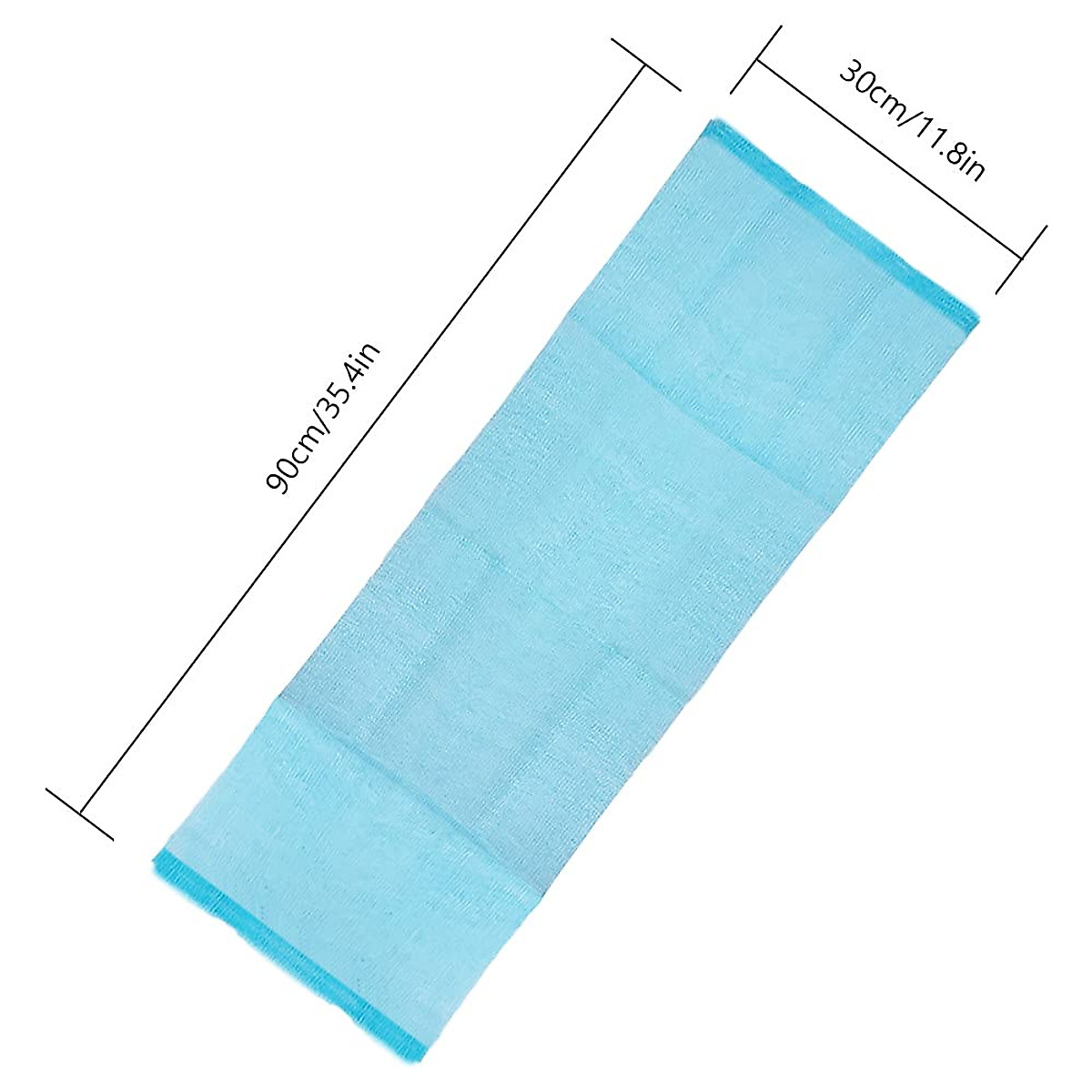 8 Pcs 35 Inch Exfoliating Bath Cloth,Beauty Skin Bath Wash Towel,Nylon Shower Washcloth Body Scrubber Loofah for Women and Men