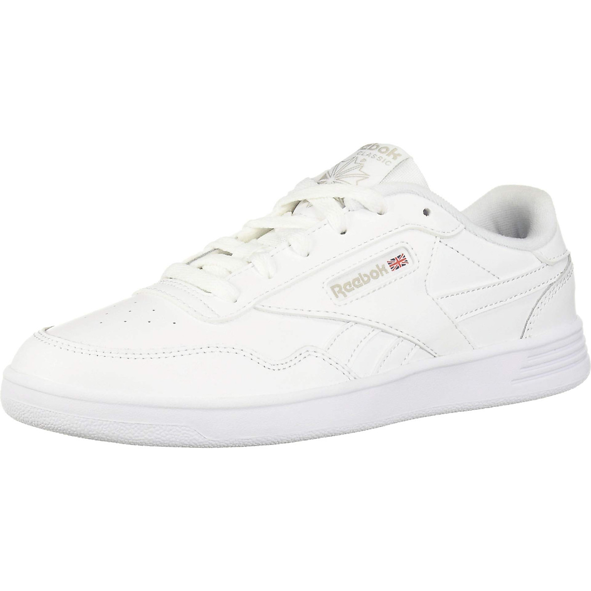 Reebok womens Club Memt Sneaker, Steel/White, 6 US