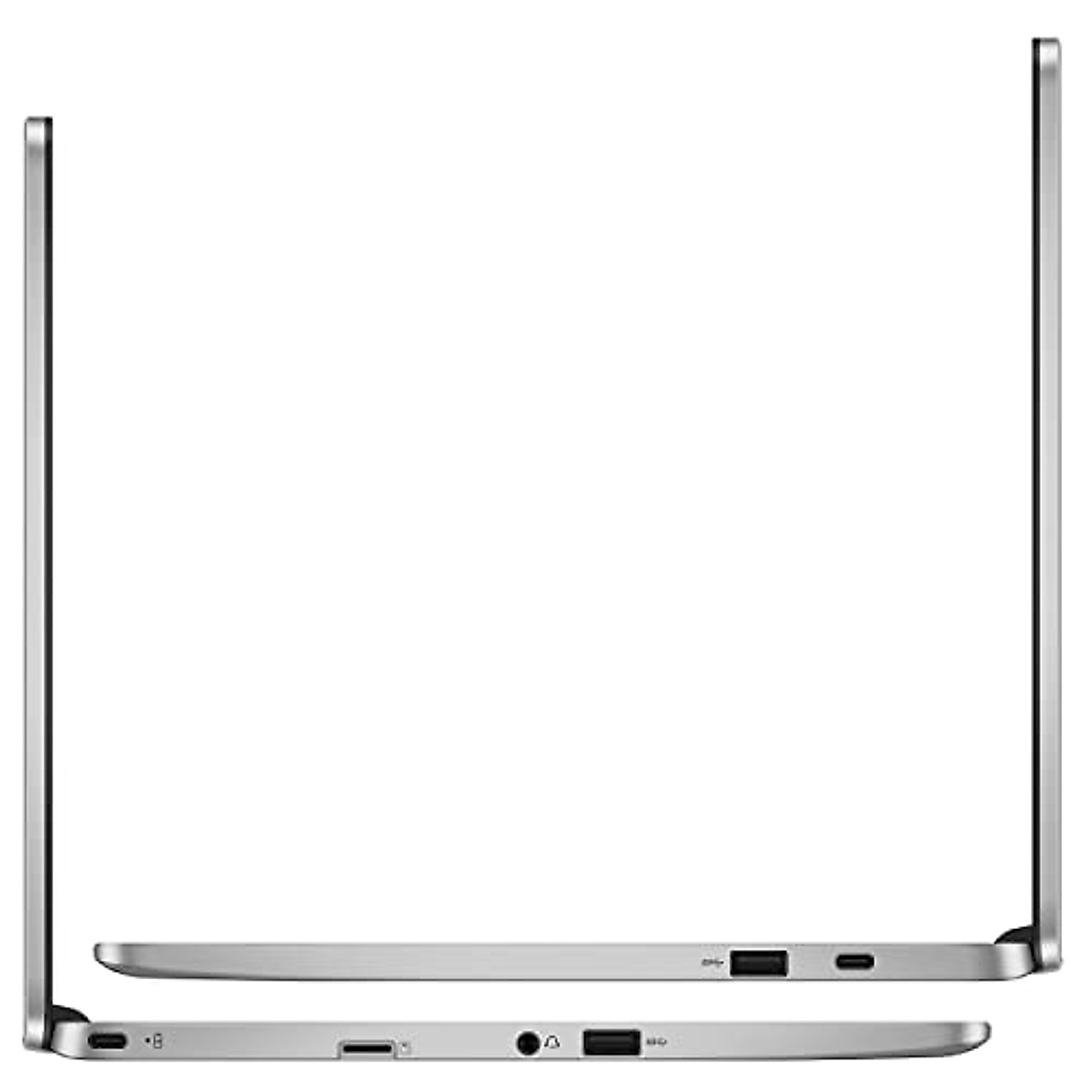 ASUS 14 C424MA Chromebook Laptop, 14" FHD Anti-Glare, Intel Celeron N4020 Processor, 4GB LPDDR4 RAM, 128GB eMMC, 802.11AC WiFi, Bluetooth 5.0, Type-C, Webcam, Silver, Chrome OS, 64GB Flash Drive