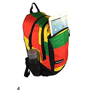 HBCali California Rasta Backpack with Padded Straps