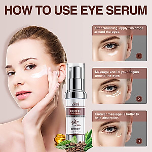 ATIDIE Caffeine Eye Cream: Anti-Wrinkle, Dark Circle & Puffiness Reducer, All Skin Types, 50ml