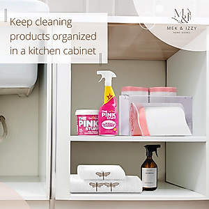 2 in 1 Extra Large Acrylic Trash Bag Dispenser - 13 30 33 Gallon Garbage Bag Holder W/Lid | Trash Bag Holder Dispenser | Trash Bag Organizer Under Sink | Kitchen Portable Trash Bag Holder Under Sink