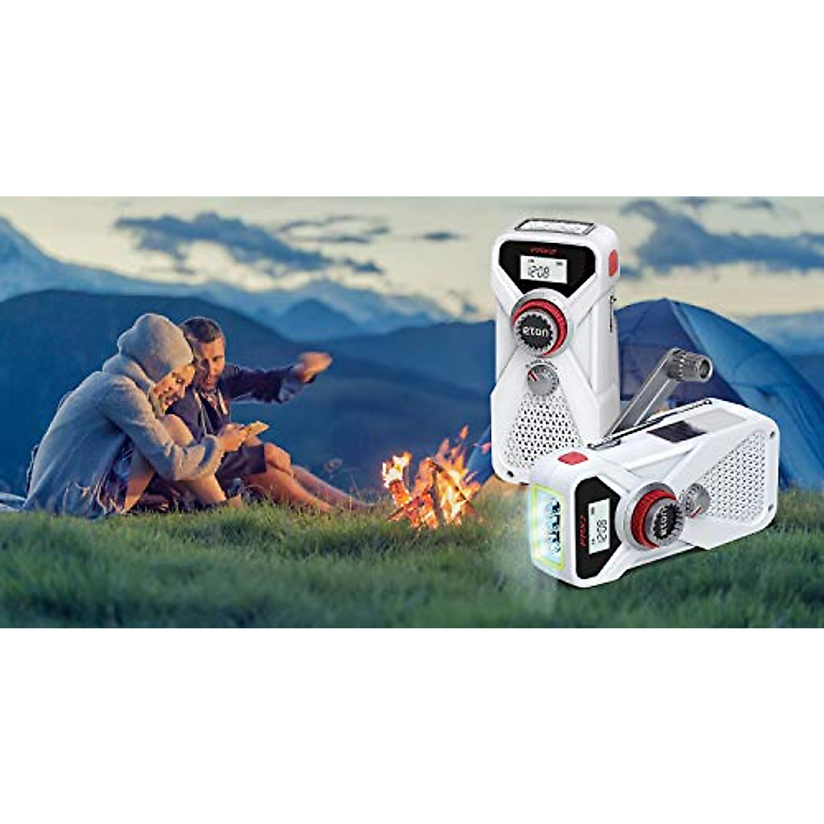 Eton American Red Cross FRX2 Hand Turbine AM/FM/NOAA Weather Radio with USB Smartphone Charger and LED Flashlight