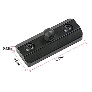 Xaegistac MLOK Bipod Adapter Mount Fits on Mlok System - Mlok Sling Stud - includes 4 T-Nuts & 4 Screws and 1 Wrench (Mlok bipod Adapter)