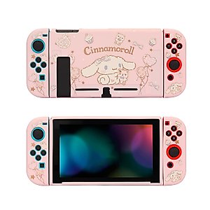 MUDEVIL Protective Case for Nintendo Switch - Cinnamoroll in Pink - Soft Anti-Scratch Shockproof Slim Cover Case for Nitendo Switch and Joystick
