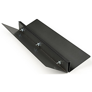 Displays2go Sign Clamp with Wedge Design, Supports Posters up to 1.5” Thick, Steel – Black (FLRHLD36BK)