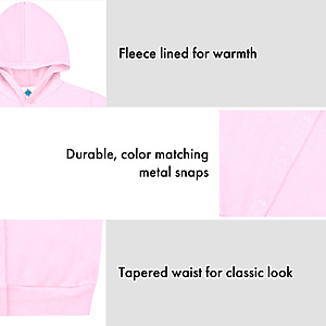 Creative Knitwear College Baby NCAA Officially Licensed Snap Hooded Jacket - Nebraska Cornhuskers Logo - Pink - 3T