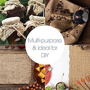 Pico Textiles 40” Wide Burlap - 1 Yard, (3 Feet) - Premium Natural Burlap Fabric, Sold by The Yard - Great for Weddings, Home Crafts, Garden Fabric, Burlap Table Runner, Burlap Tablecloth and More