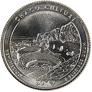 2012 S National Park Quarter 5 Coin Set Uncirculated Mint State Clad 25c