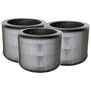 Nispira True HEPA Replacement Filter Compatible with Winix A230 and A231 Air Purifier Part 1712-0100-00 Filter O, 3 Packs