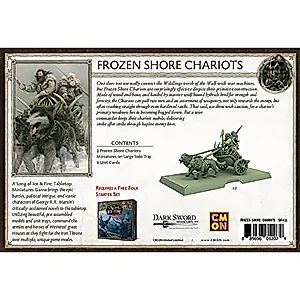 CMON A Song of Ice and Fire Tabletop Miniatures Frozen Shore Chariots Unit Box | Strategy Game for Teens and Adults | Ages 14+ | 2+ Players | Average Playtime 45-60 Minutes | Made