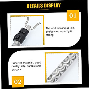 SHOWERORO Clothes Pole Wardrobe Pole Closet Pole with Hook for Reaching Clothesline Prop Pole Outdoor Clothesline Outdoor Apparel Portable Wardrobe Clothesline Drying Pole Clothes Drying Rod