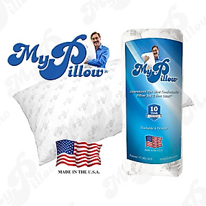 MyPillow Bedding Bed Pillows for Sleeping Queen Size, Set of 2, Gusseted Pillow for Back, Stomach or Side Sleepers - My Pillow Premium Pillow [Queen, Firm]