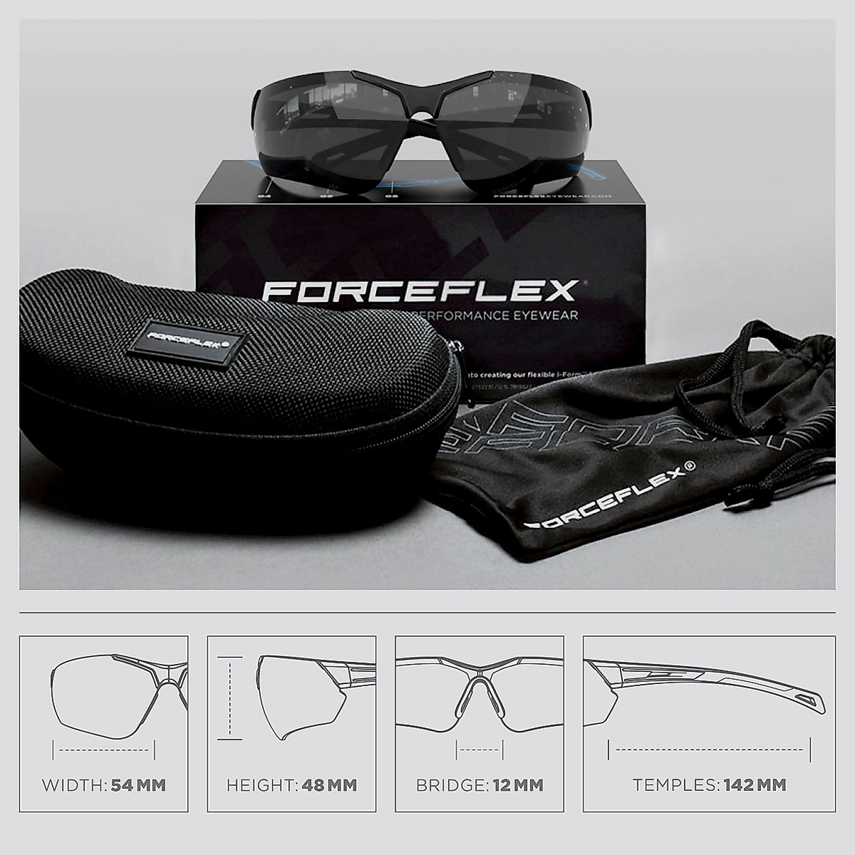 FORCEFLEX Havoc | Unbreakable Sports and Running Sunglasses for Men and Women