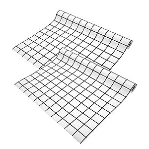 POTTIIS Shelf Liner Non-Adhesive EVA Cabinet-Drawer-Liners - 2 Roll Waterproof Kitchen Fridge Pad and Refrigerator Mat, Non-Slip Can be Cut Placemats, Size 17''×78.7''（White）