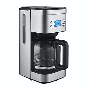Kalorik Programmable 12 Cup Coffee Maker, Stainless Steel