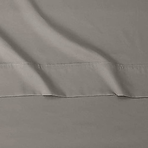 Pieridae King Size Sheets Set - 4 Piece, Grey King Sheets, Ultra Soft Breathable Linen Bed Sheets for King Size Bed, Double Brushed King Bed Sheets, Hotel Luxury King Size Sheets Deep Pocket Set, Grey