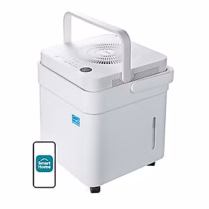 Midea Cube 35 Pint Dehumidifier for Basement and Rooms at Home for up to 3,500 Sq. Ft., Smart Control, Works with Alexa (White), Drain Hose Included, ENERGY STAR Most Efficient 2023