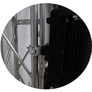 2Pack Clamps for Lights Stage Lighting Equipment & Accessories, Lighting O Clamps Dj Light Pole Clamp Quick Release Truss Clamp, 35mm Mounting Bracket Stage Light Clamp Moving Head Light Hooks Clamps